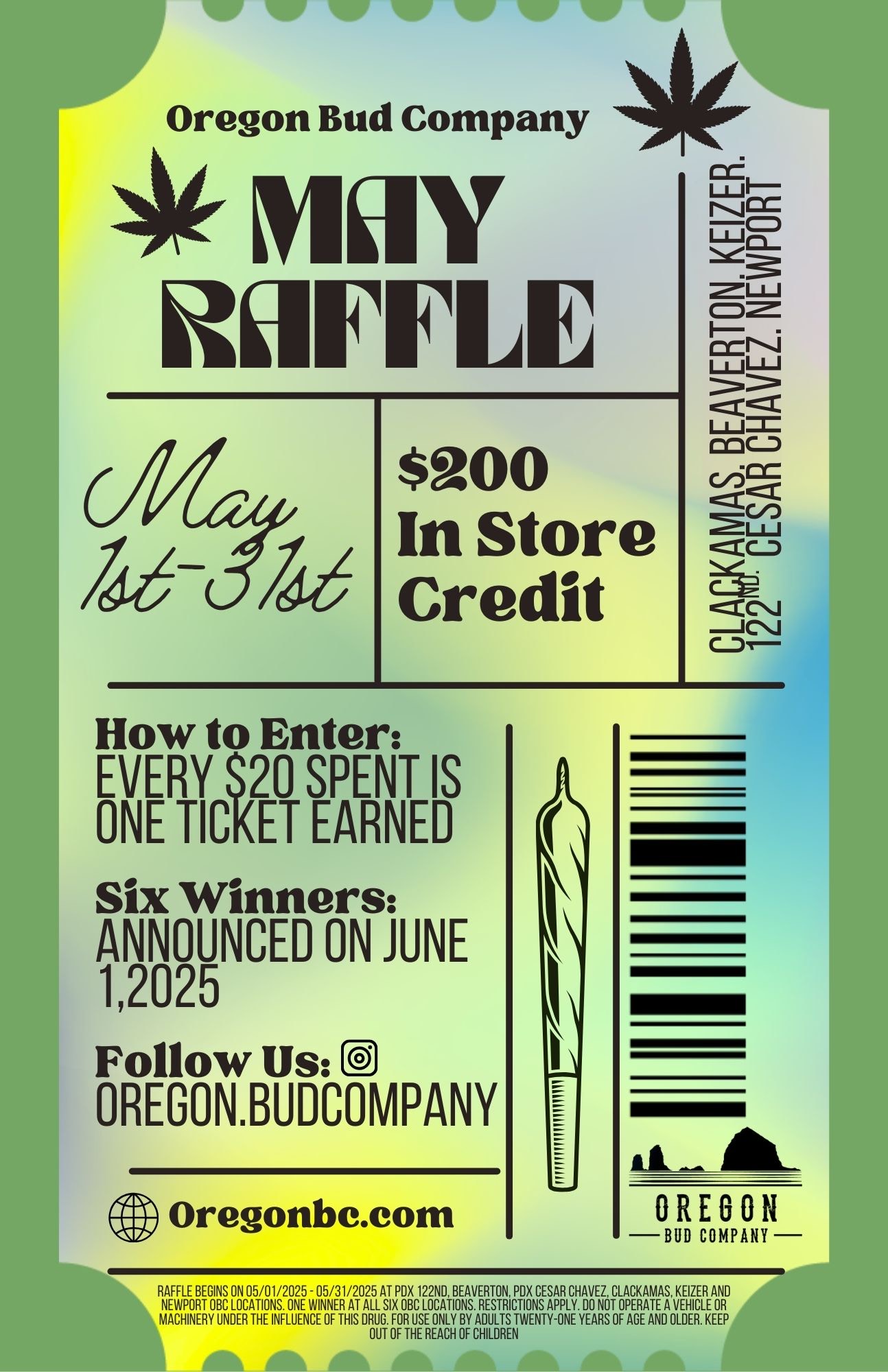 OBC Raffle | Cannabis Dispensary Raffles