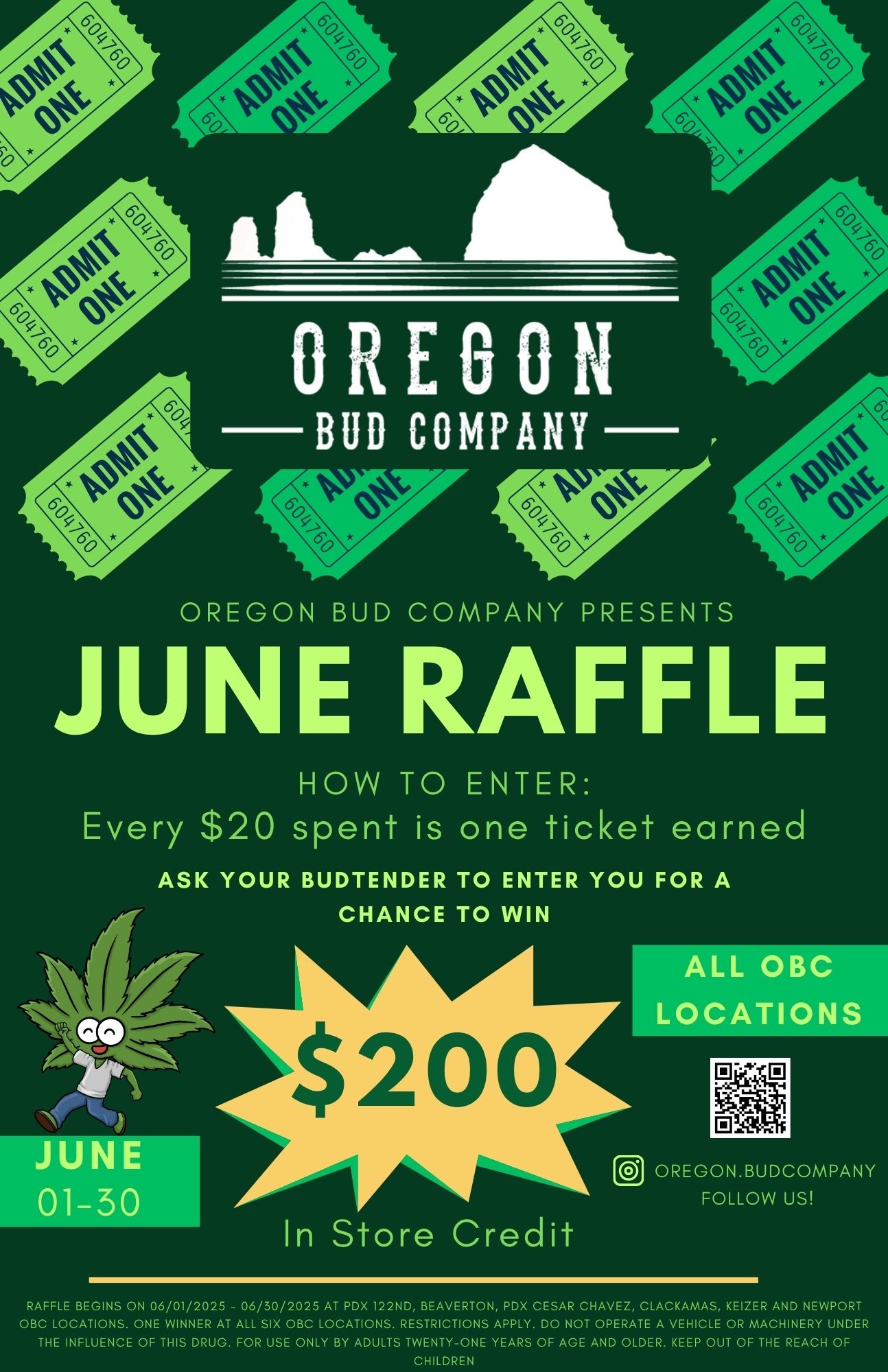 OBC Raffle | Cannabis Dispensary Raffles